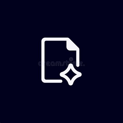 Ai File Icon With Star Symbol For Artificial Intelligence Document
