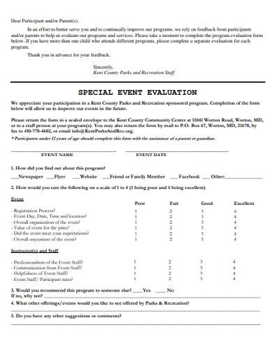 15 Event Evaluation Form Examples To Download