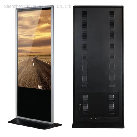 43inch Portable Digital Poste Floor Standing Display Signage Ultra Slim Movable Lcd Advertising