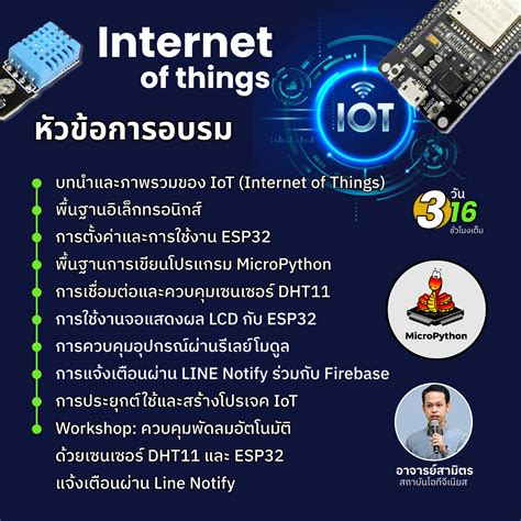 internet of things with micropython สำหรับผู้เริ่มต้น เรียน สอน จัดอบรม