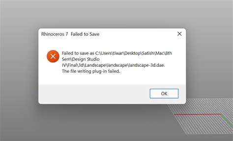 Why Cant I Convert My File In Dae Format Rhino Mcneel Forum