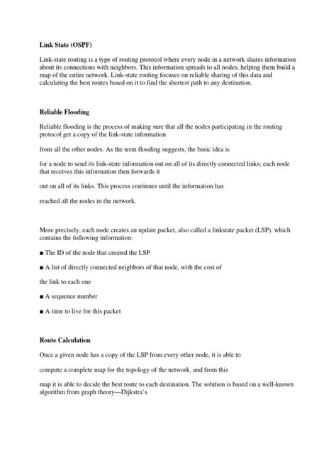 ospf pdf routing computer networking