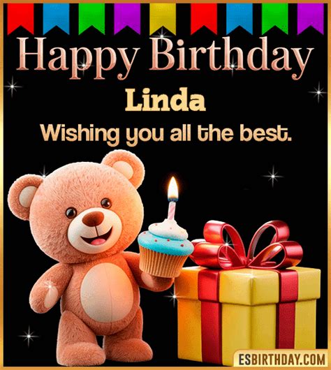 Happy Birthday Linda  🎂 Animated Images Wishes And Music 【27 S】