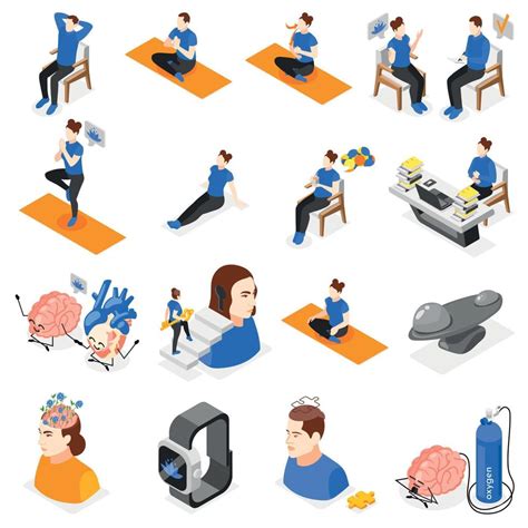 Meditation Mindfulness Icon Set 12697166 Vector Art At Vecteezy