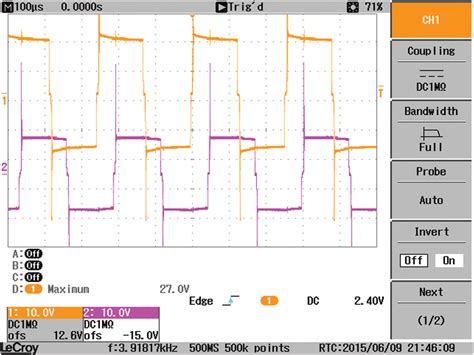 The Voltages At The Terminals Of The Coil Connecting The Two Bridges Of