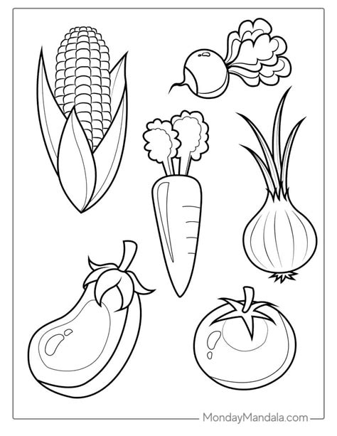 Coloring Pages For Vegetables