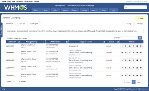 CPanel Licensing WHMCS Marketplace