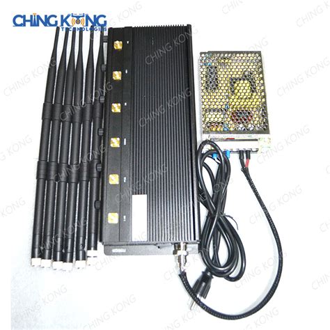 6 Antenna Desktop Gps Wi Fi Mobile Phone 3g 4g Gsm Jammer Mobile Signal Interceptor Device