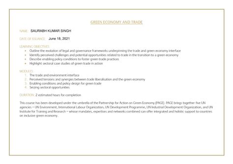 Saurabh Kumar Singh On Linkedin Training Courses Skills Research Unitar Greeneconomy