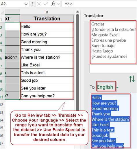 How To Translate Multiple Cells In Excel 4 Effective Ways Excel Insider