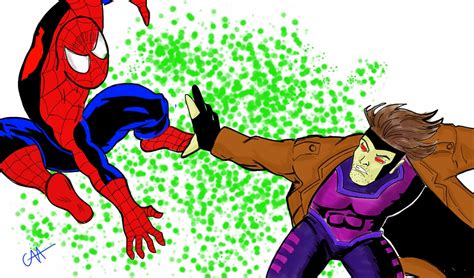 Battle Contest 36 Gambit Vs Spider Man Artist Show Off Comic Vine