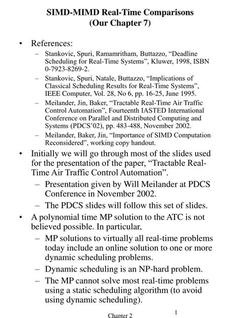 Ppt Simd Mimd Real Time Comparisons Our Chapter 7 Powerpoint Presentation Id4573350