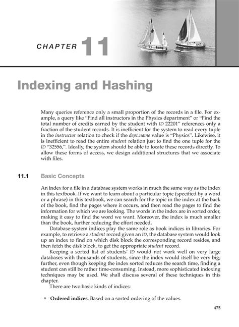 Data Storage And Querying Indexing And Hashing C H A P T E R 11