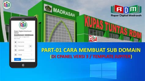 Part 01 Cara Membuat Sub Domain Di Cpanel V3 Atau Cpanel Theme Jupiter Untuk Kebutuhan Rdm Youtube