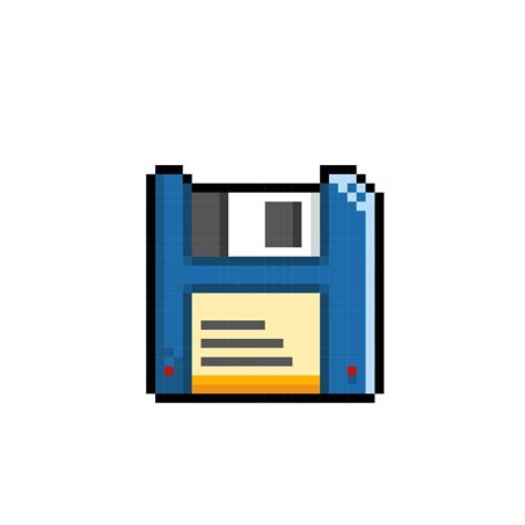 Floppy Disk In Pixel Art Style 20577537 Vector Art At Vecteezy