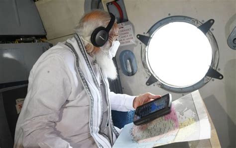 Pm Modi Undertakes Aerial Survey Of Cyclone Tauktae Affected Areas In