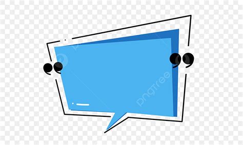 Dialog Box Clipart Transparent Background Creative Blue Dialog Box