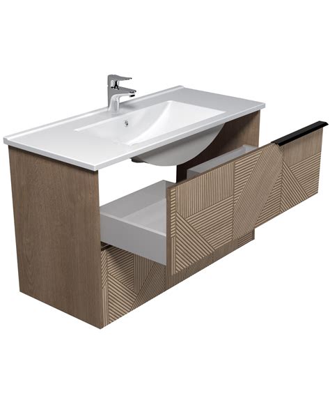 Illusion 100 A тумба з умивальником для ванної Su 100 дуб