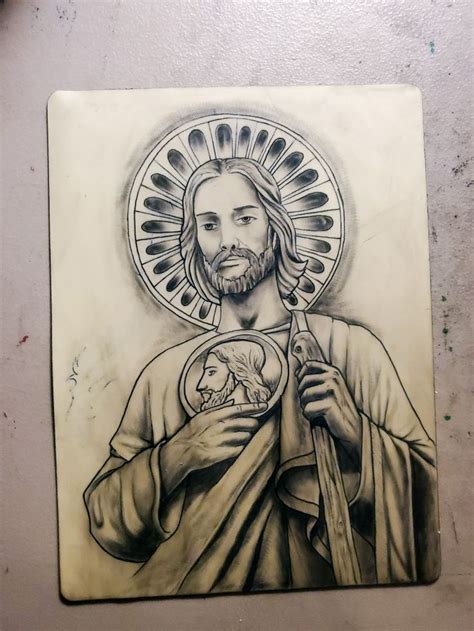 San Judas San Judas Drawing Step By Step San Judas Tadeo Drawing