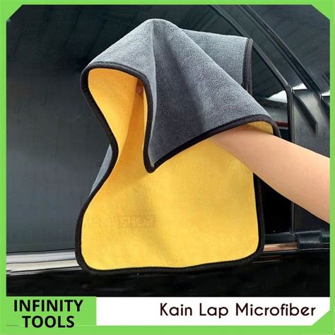 Kain Lap Mobil Microfiber Serbaguna Motor Wipe Cloth Lembut Tebal Kain Lap Motor Lembut