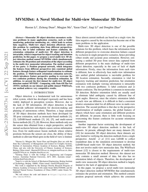 Pdf Mvm3det A Novel Method For Multi View Monocular 3d Detection