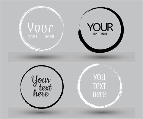 Hand Drawn Circle Line Sketch Vector Set Circular Scribble Doodle Round Design Vector