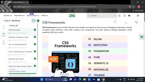 Webdevelopment Cssframeworks Bootstrap Geeksforgeeks