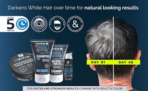 Menfirst Gradual Gray 3 In 1 Hair Darkening Shampoo 5 Fluid Ounces For Men