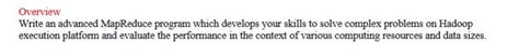 Solved Overview Write An Advanced Mapreduce Program W