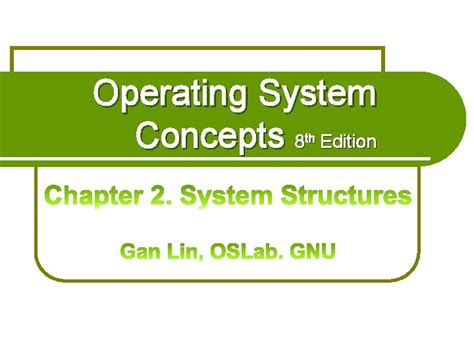 Operating System Concepts 8 Edition Th Contents L