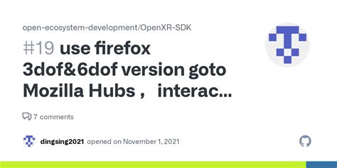 Use Firefox 3dofand6dof Version Goto Mozilla Hubs ，interact With Multiple People， The Voice