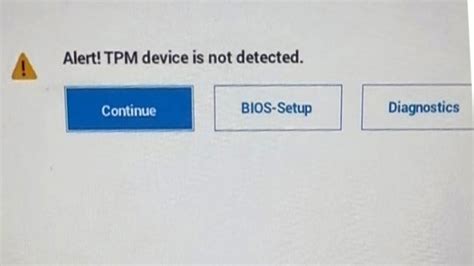 Alert Tpm Device Is Not Detected