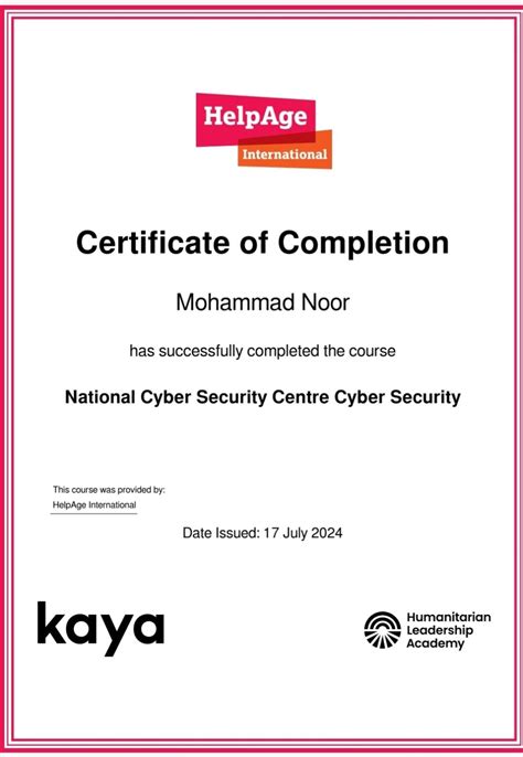Mohammad Noor On Linkedin Cybersecurity Helpageinternational Riskmanagement