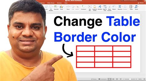How To Change Table Border Color And Thickness In PowerPoint YouTube