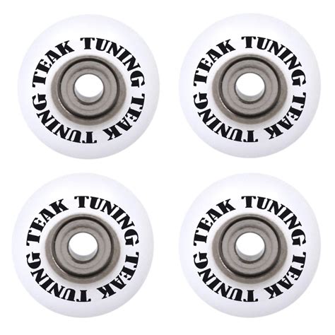 Teak Tuning Polyurethane Graphic Wheels White Calstreets Boarderlabs