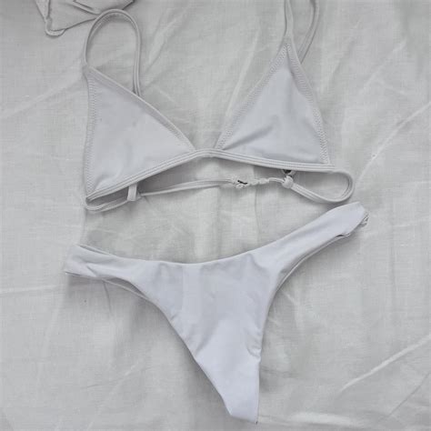 Lahana Swim Plain White Swims Dont Fit Me Anymore Depop