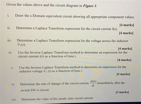 solved question 1 a the r l series circuit shown in figure