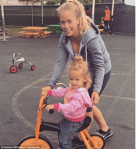Kendra Wilkinson Looks Toned Post Workout Stroll With Daughter Alijah