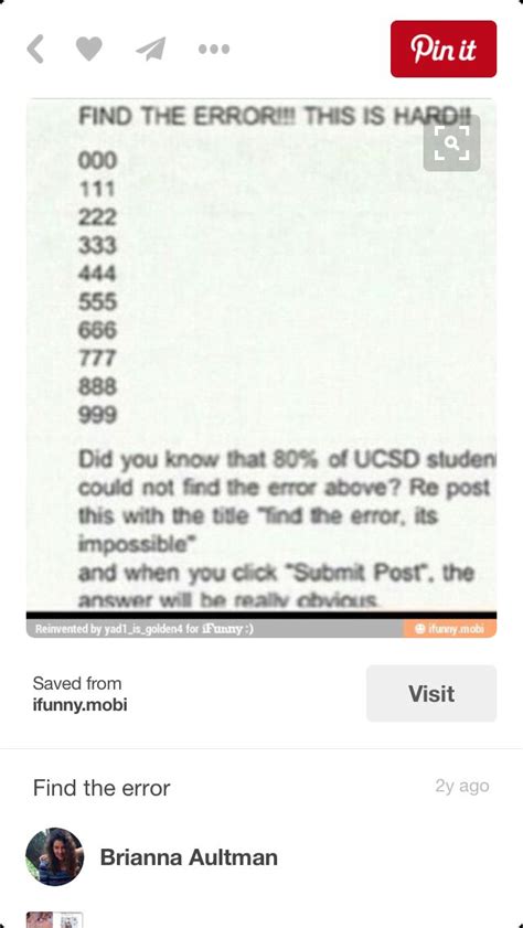 find the error it s impossible find the error did you know knowing you