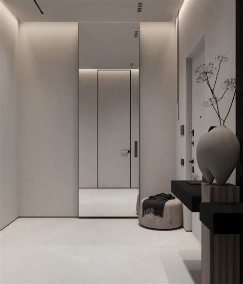 Прихожая Hall минимализм Minimalism Дизайн Интерьер Дизайн прихожей