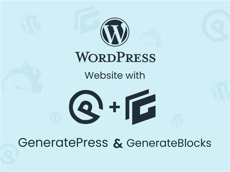 responsive wordpress website using generatepress and generateblocks