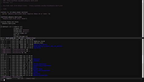Dark Pink Theme Emacs Themes