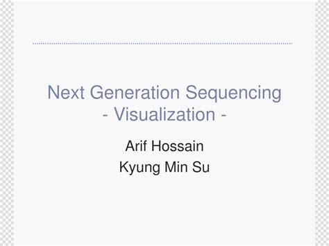 Ppt Next Generation Sequencing Visualization Powerpoint
