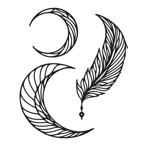 Black Single Line Tattoo With White Background 48385243 Vector Art At Vecteezy