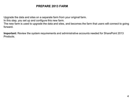 Sharepoint 2013 Upgrade Process Pptx