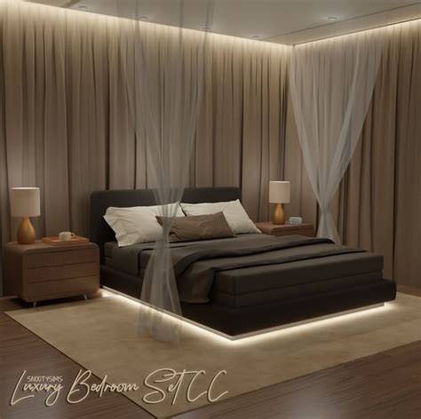 Luxury Bedroom Set Cc By Snootysims Snootysims Sims 4 Cc Sims 4 Cc Furniture Living Rooms