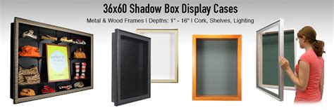 Find Premium 36x60 Shadow Box Display Cases Stylish Wood And Metal Framing Shadowboxes