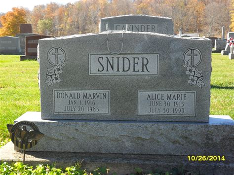 Alice Marie Snider 1915 1999 Find A Grave Memorial
