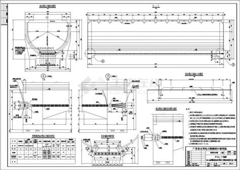 技施阶段东深供水工程渡槽结构钢筋图 水利方案展示 土木在线