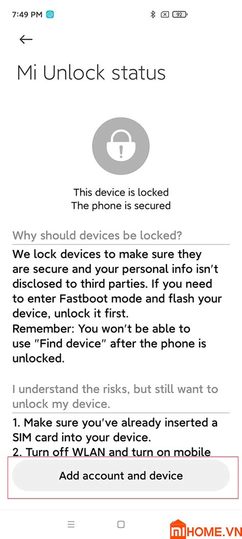H Ng D N Unlock Bootloader Xiaomi Update Xiaomi Vi T Nam Ph N Ph I Ch Nh H Ng I N